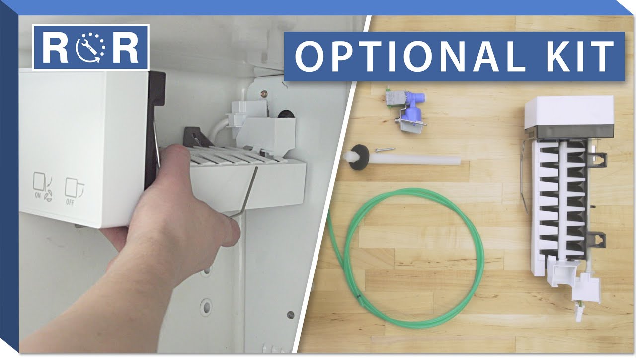 How to Install an Optional Ice Maker Kit | Repair & Replace - YouTube