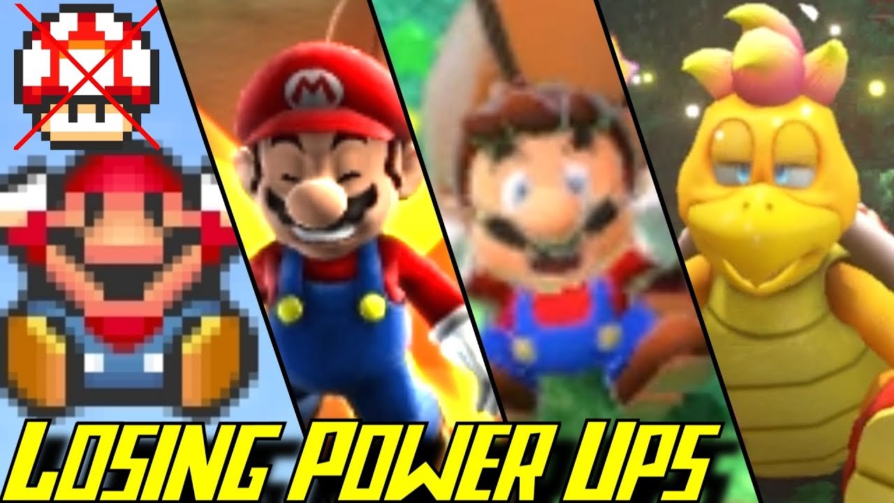 Evolution of Losing Power Ups in Mario Games (1985-2018) - YouTube
