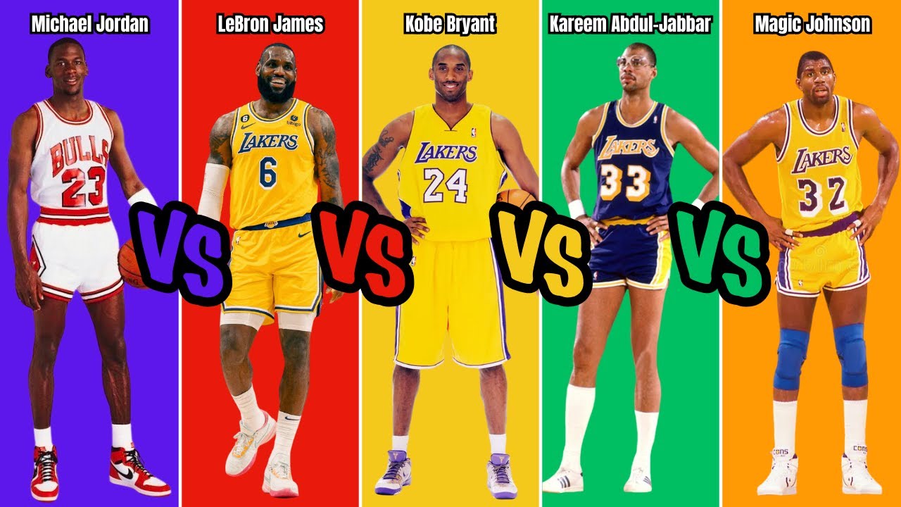 GOAT Comparison: Michael Jordan vs LeBron James vs Kobe Bryant vs ...