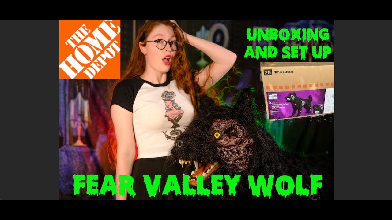 Fear Valley Wolf Unbox & Setup 🎃Home Depot 2024🎃 Halloween Haul - YouTube