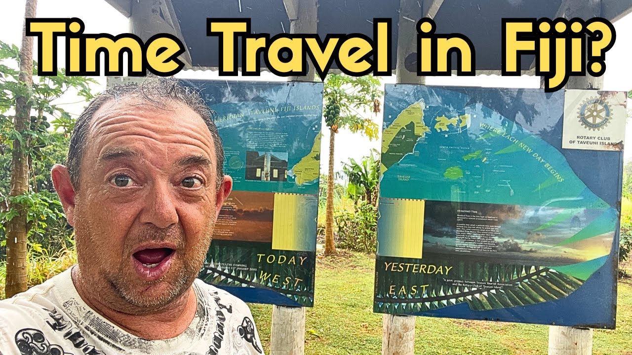 Time Travelling in Fiji - 180th Meridian Line - YouTube