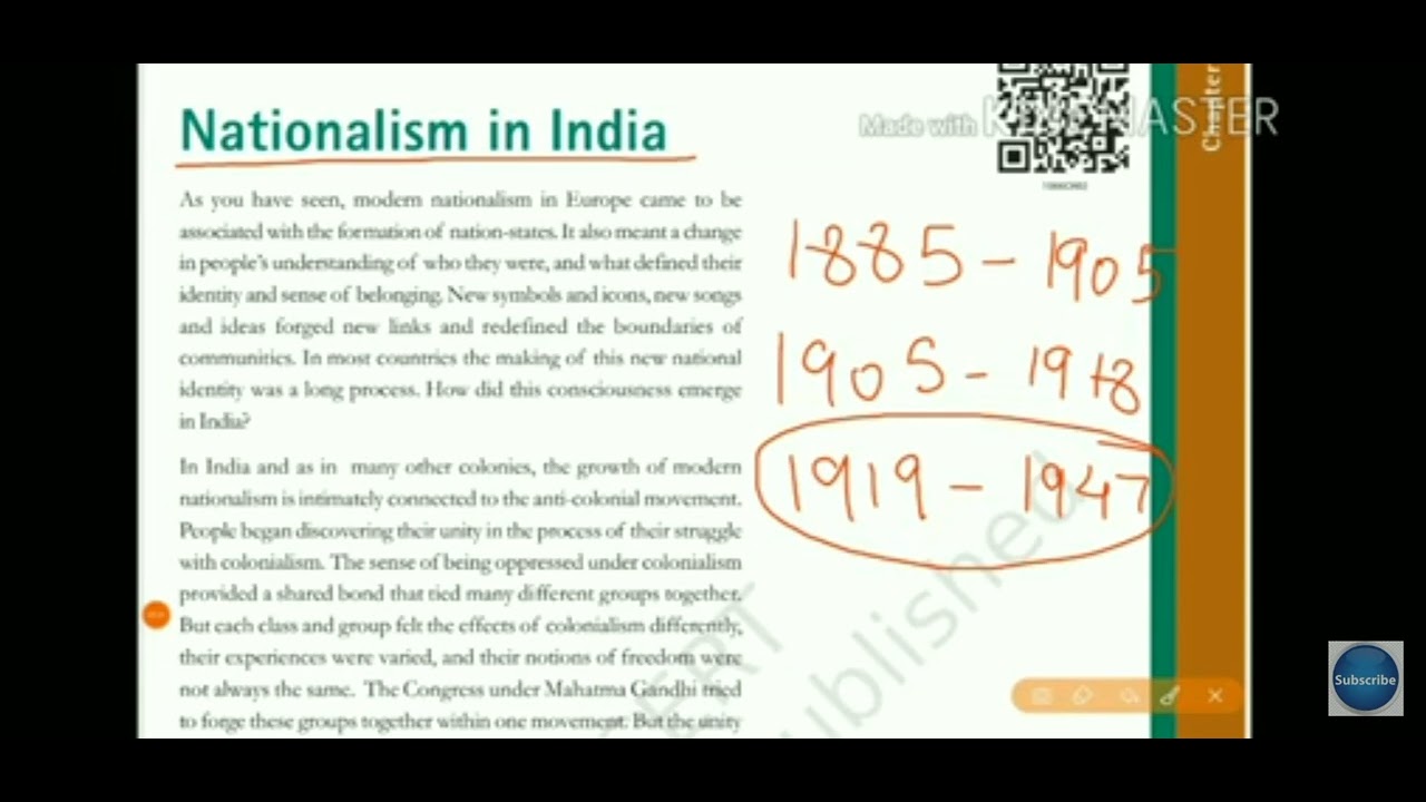 class 10 history chapter 2 introduction of Nationalism in India - YouTube