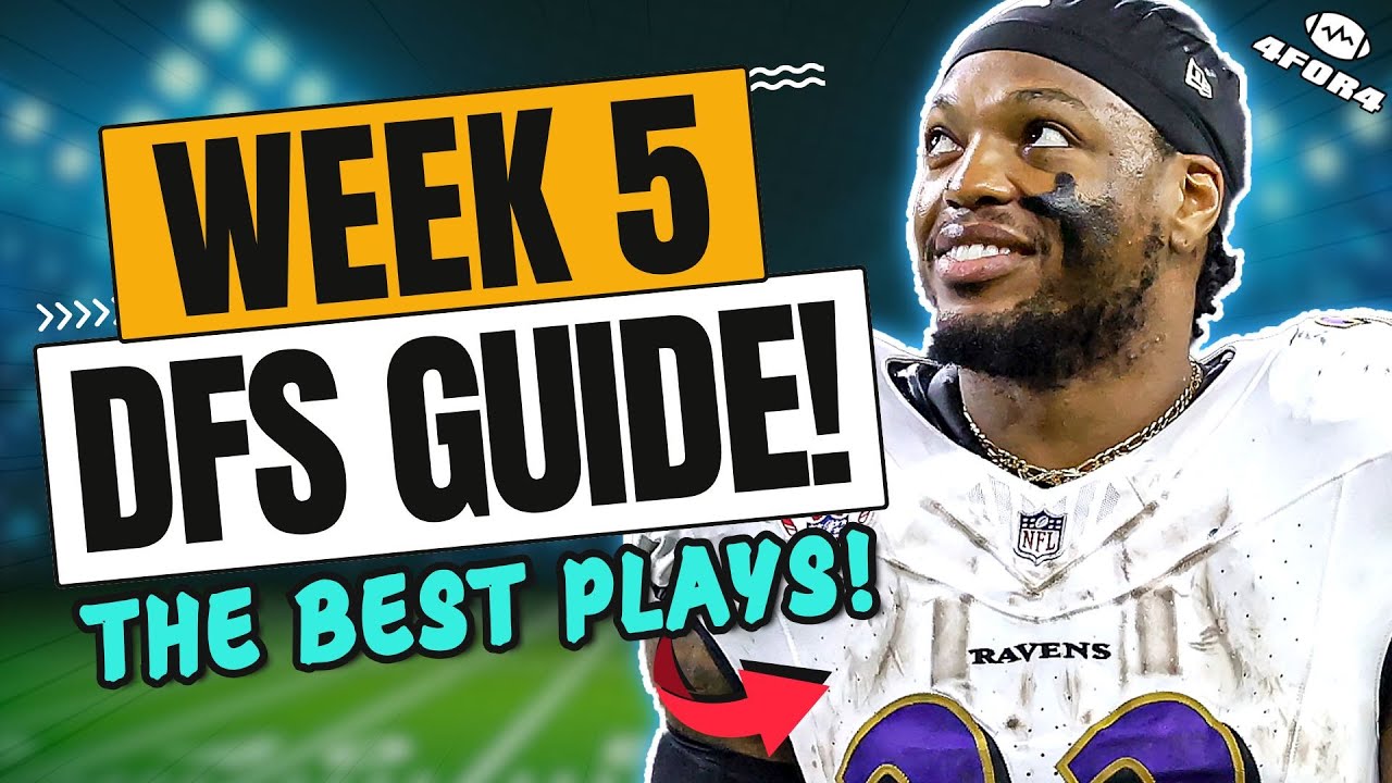 The Best Week 5 NFL DFS Picks & Values You NEED to Know! - YouTube