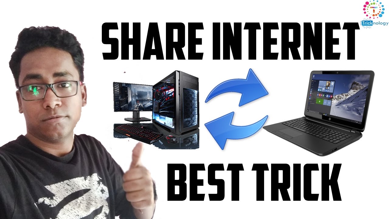 How To Share internet From PC to Laptop | Without Any Software - YouTube