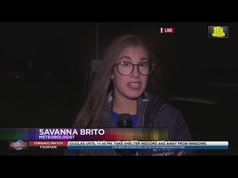 WTWO Chief Meteorologist Jesse Walker and Meteorologist Savanna Brito severe weather coverage