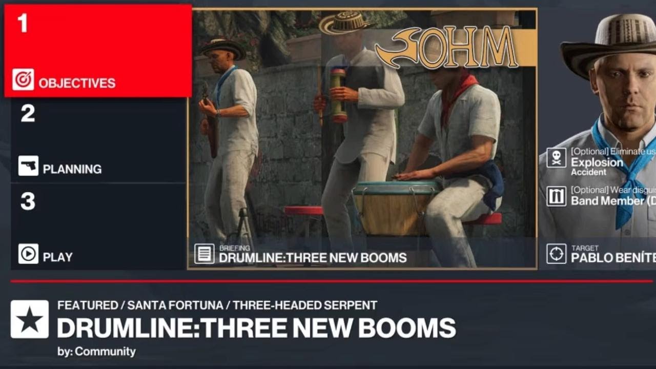 HITMAN WoA - Drumline:Three New Booms - 1:28(Featured Contract) - YouTube