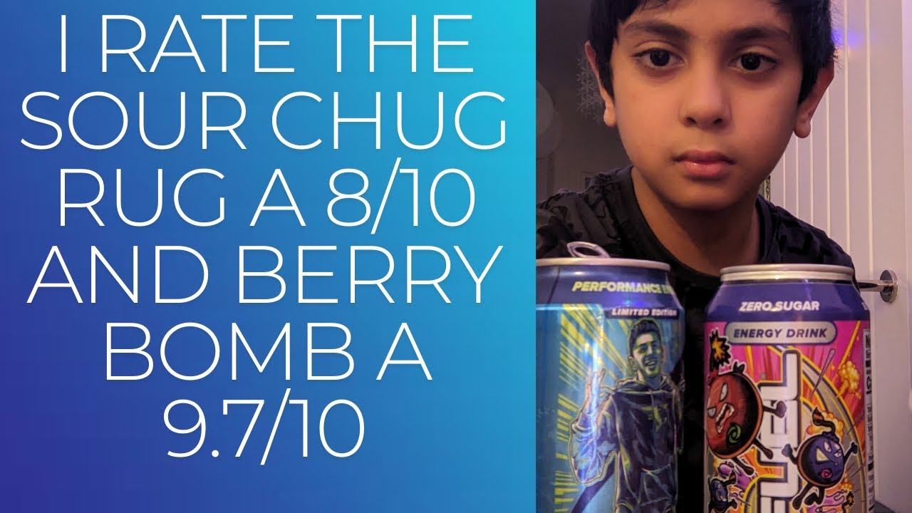 Trying Sour chug rug and Berry bomb chug rug/FaZe Rug Drink - YouTube
