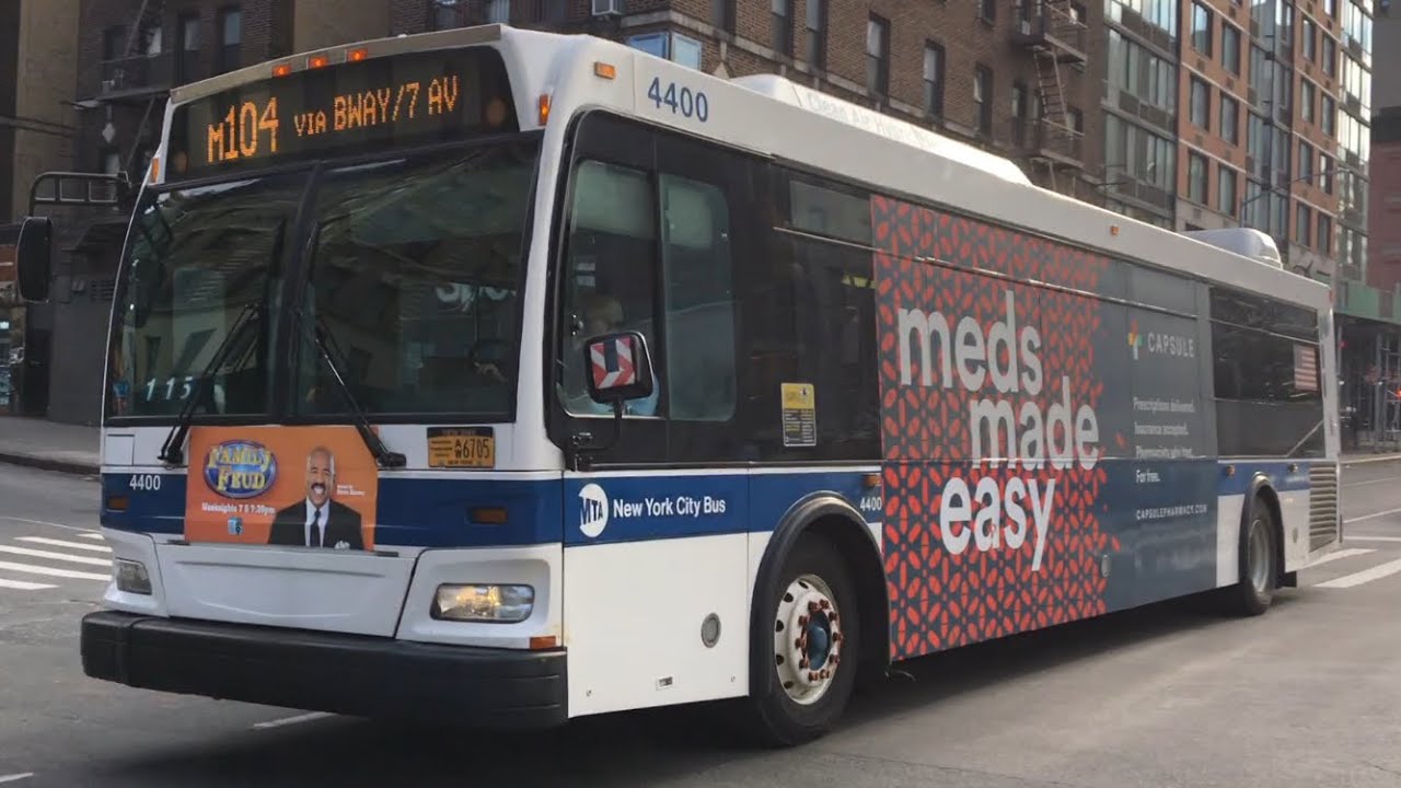 [MTA]: 41st Street Bound 2009 Orion VII NG [#4400] M104 Bus @ 96th ...