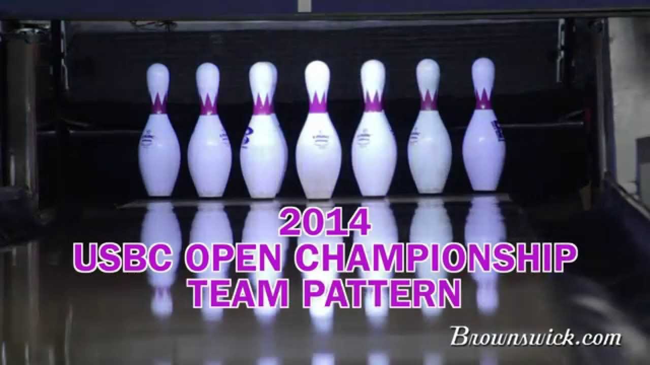 Bowling on the 2014 USBC Open Championship team pattern - YouTube