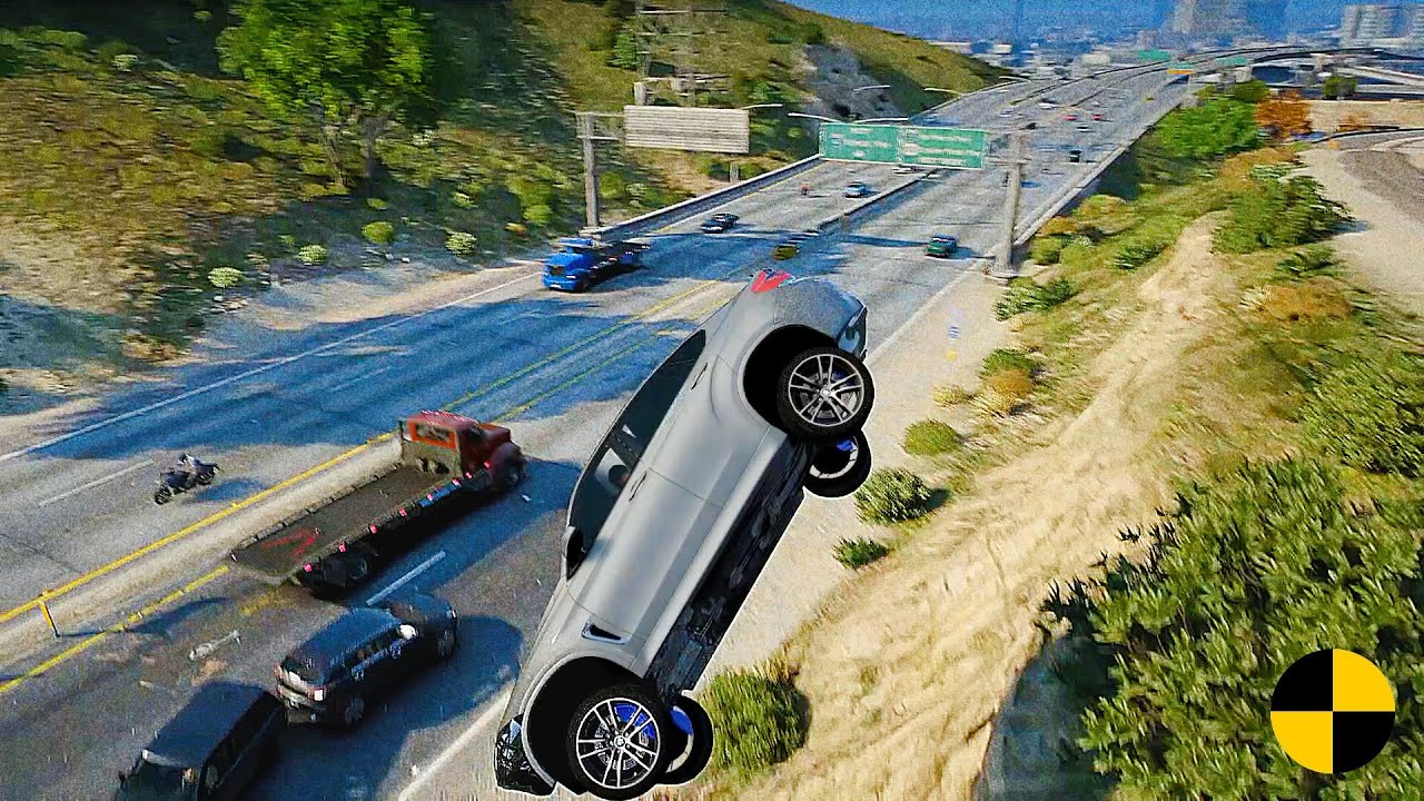 GTA 5 Real Car Crash Test V.I 18 - YouTube