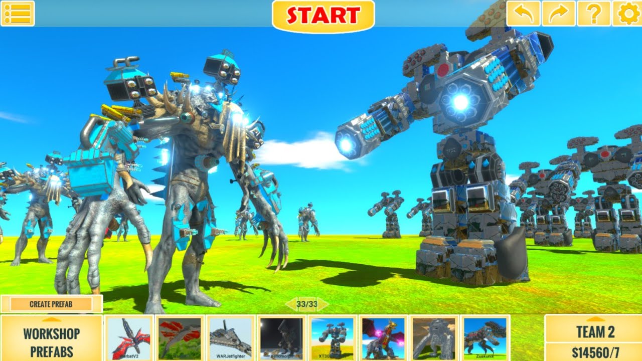 MECHA-SCOURGE vs XT300 in ARBS | Animal Revolt Battle Simulator - YouTube