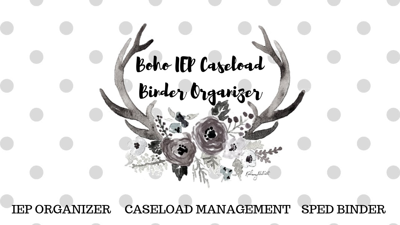 Special Education IEP Caseload Binder Organizer - YouTube
