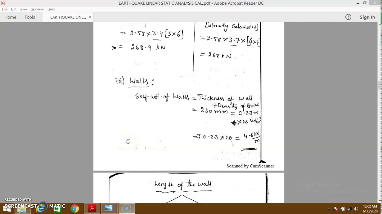 Equivalent static method of analysis cal part 02 - YouTube