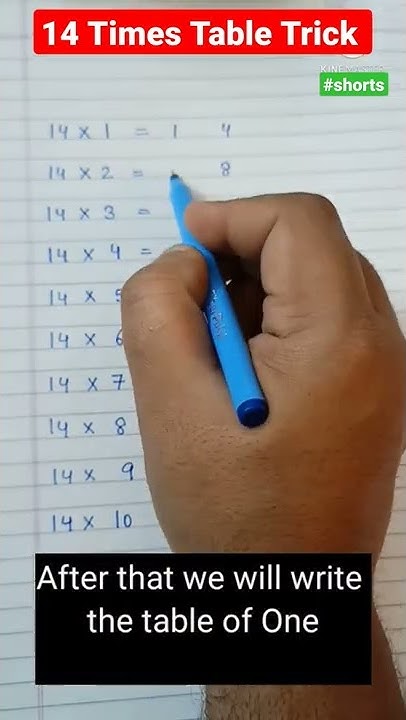 14 Times Table Trick | 14 table trick | math trick | trick to learn tables | #shorts #learntable ...