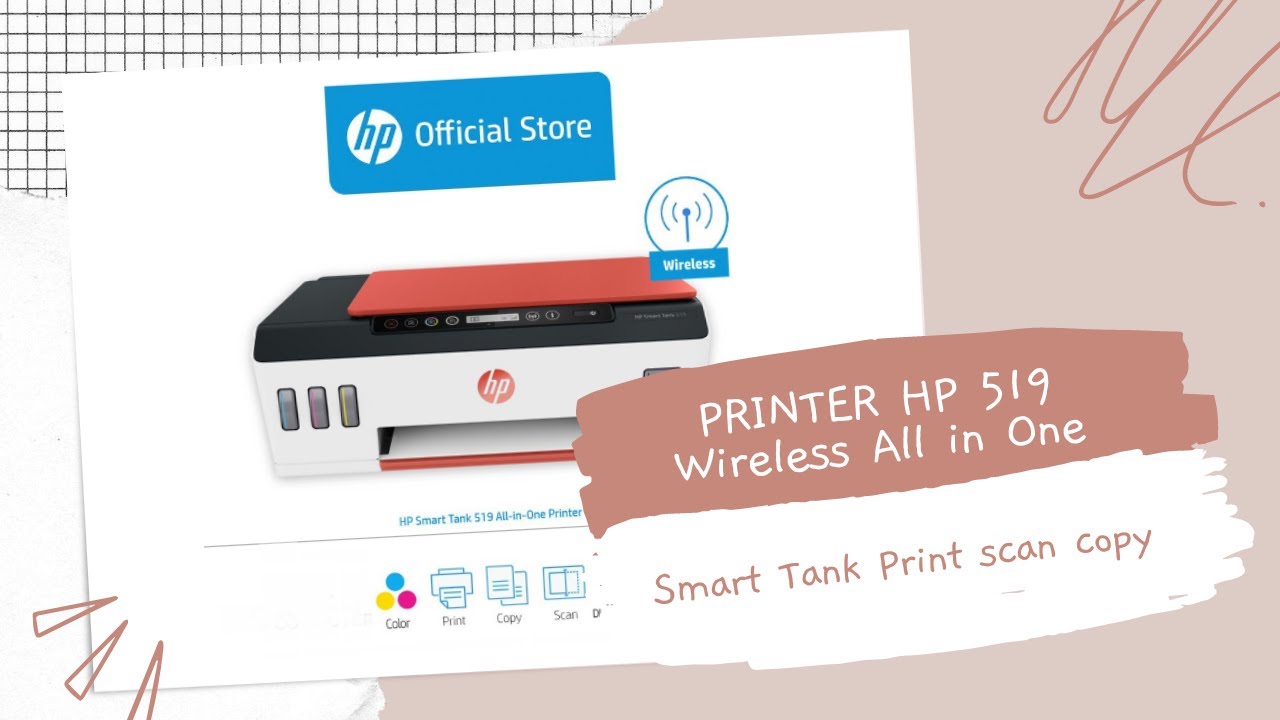 PRINTER HP 519 Wireless All in One Smart Tank Print scan copy #shorts # ...