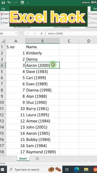 Excel Hack Excel Tutorial Shorts Youtubeshorts Shortvideo Tutorial How Youtube