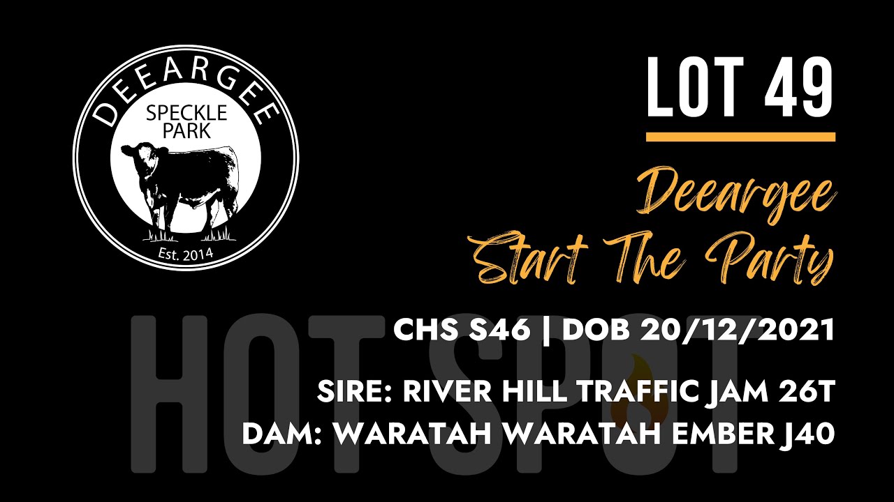 LOT 49 Deeargee Start The Party S46 - YouTube