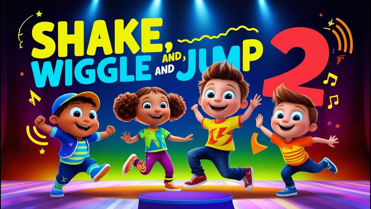 Shake, Wiggle, and Jump 2! | Fun Action Song for Kids | Move, Dance ...