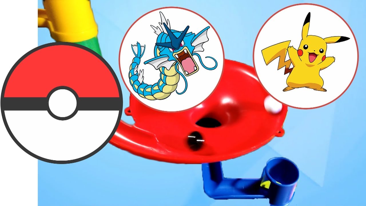 EPIC Pokemon Battle Marble Race: Pikachu vs Gyarados - YouTube