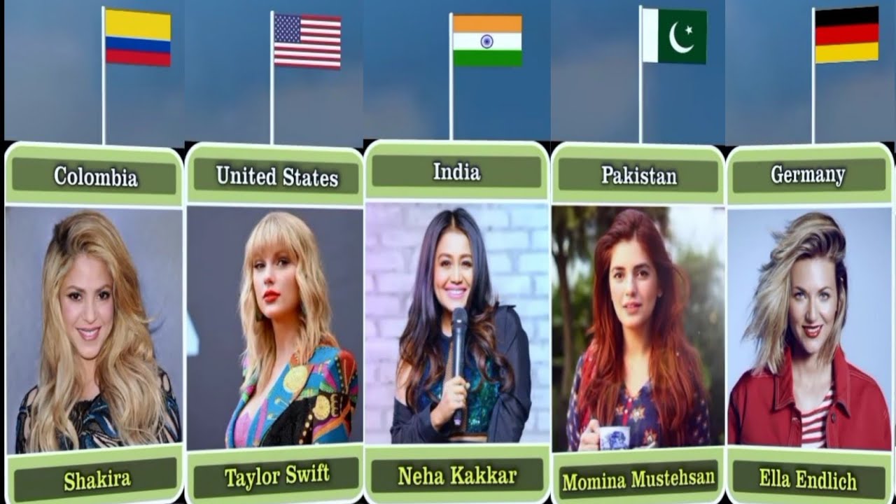 Best Female Singers From Different Countries - YouTube