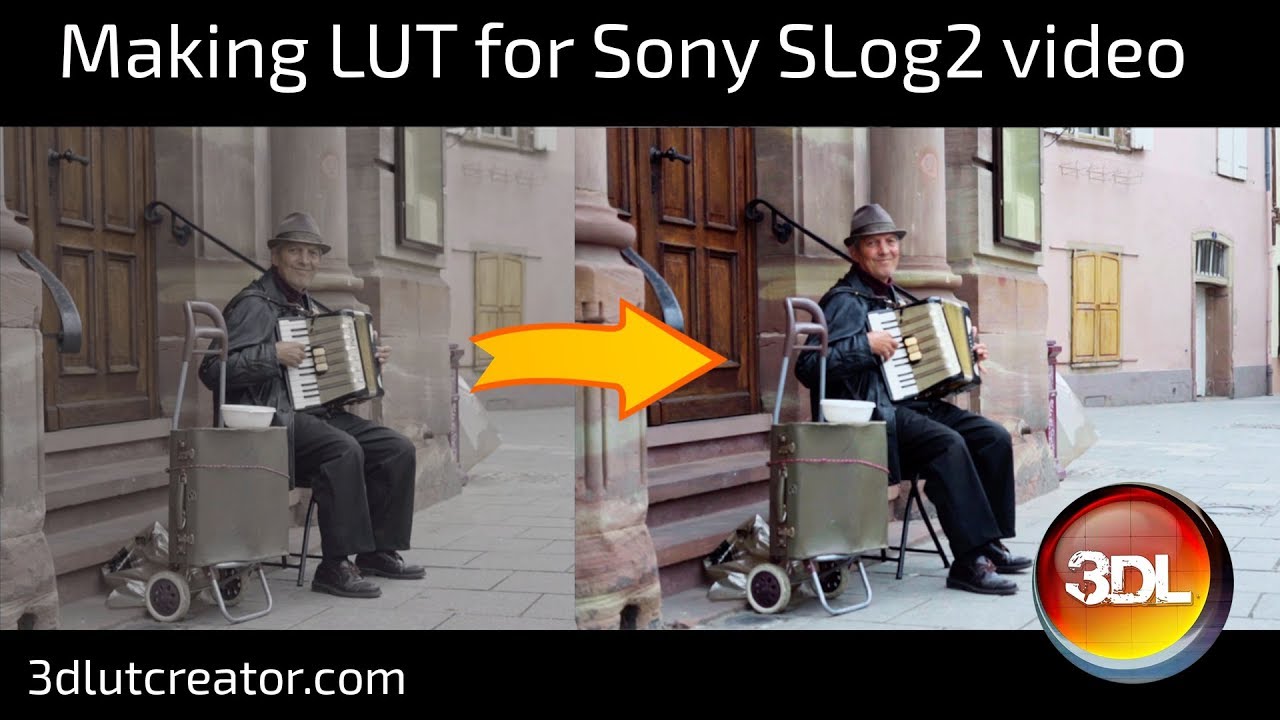 Making LUT for Sony S-Log 2 video - YouTube