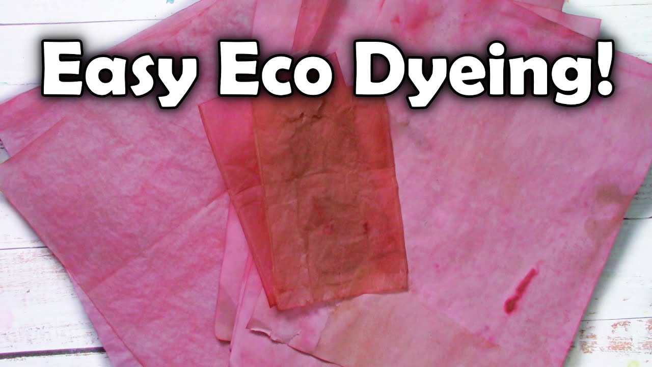 Eco Dyeing Paper - How to Eco Print Amazing Botanical PINK Paper - YouTube