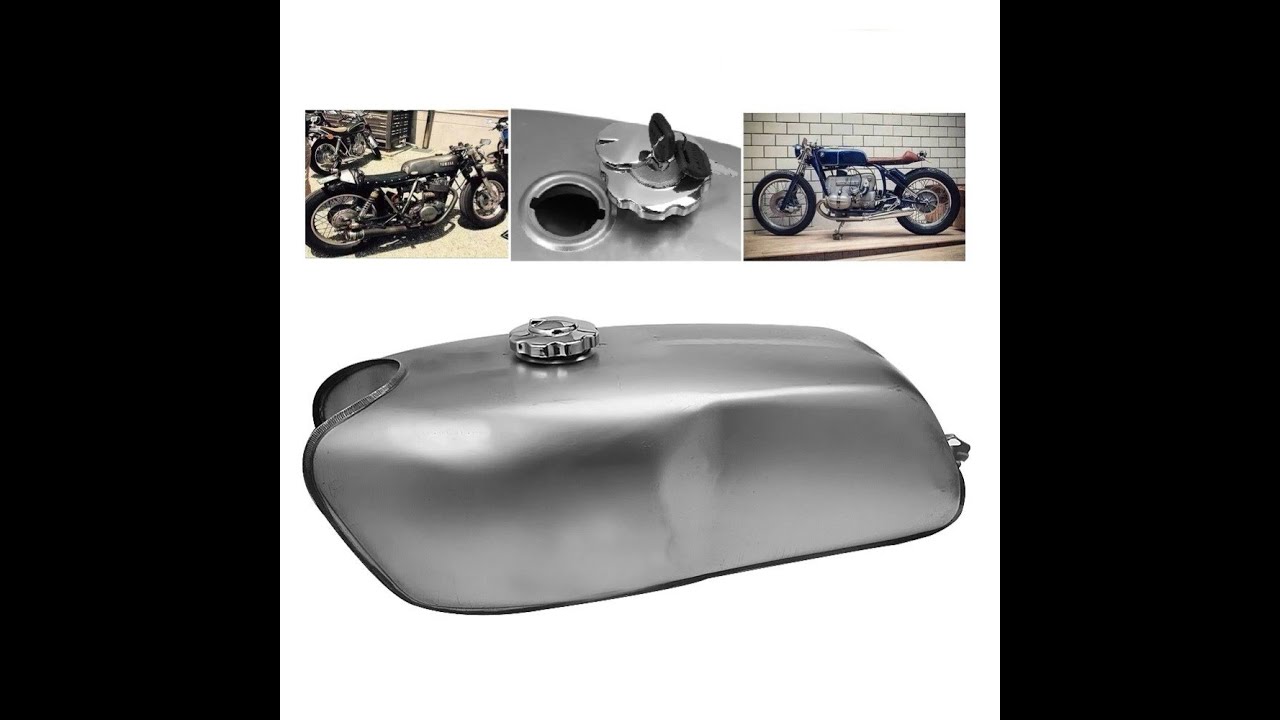 Motorcycle Gas Tank Iron Fuel Gas Tank Retro Design Long - YouTube