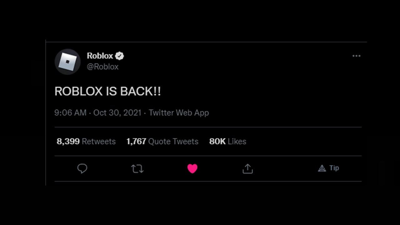 WHEN WILL ROBLOX COME BACK?? (ROBLOX OUTAGE 2021) - YouTube