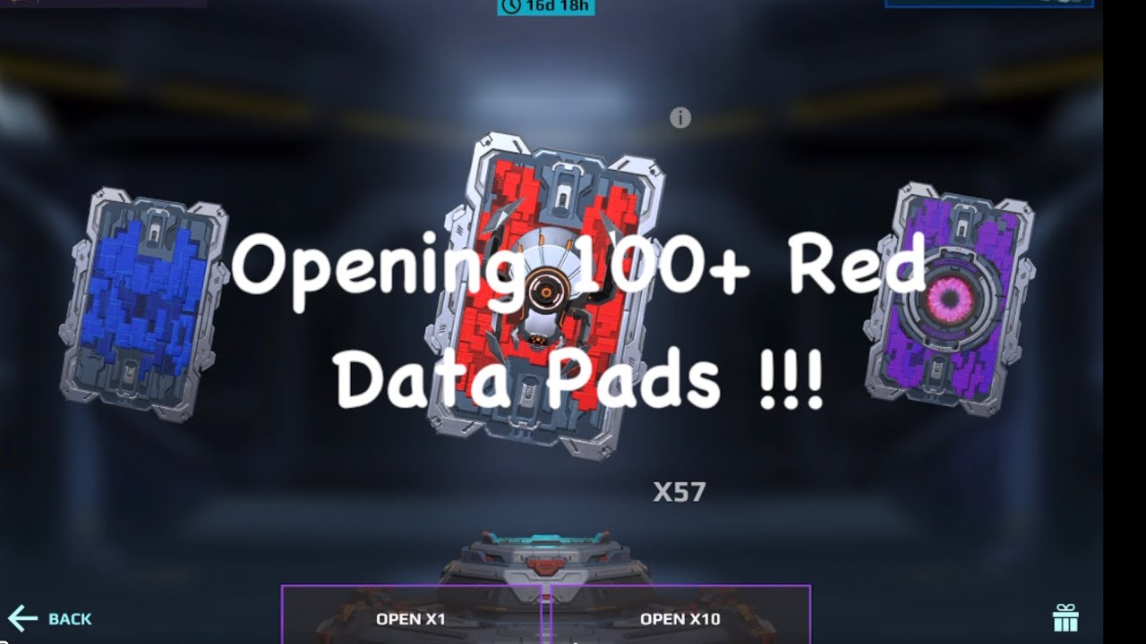 Opening 110+ Red Data Pads !!! - YouTube