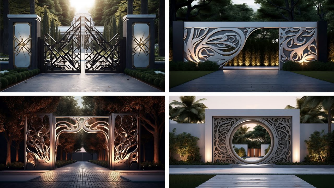 The Latest Collection of Modern Architecture Gate Trends Design Ideas ...