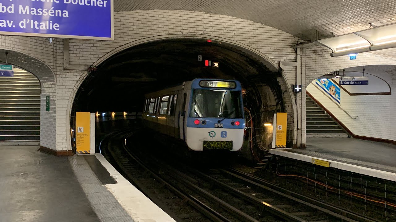 [Paris] Metro-7 MF77 IDFM à Porte-D’italie - YouTube