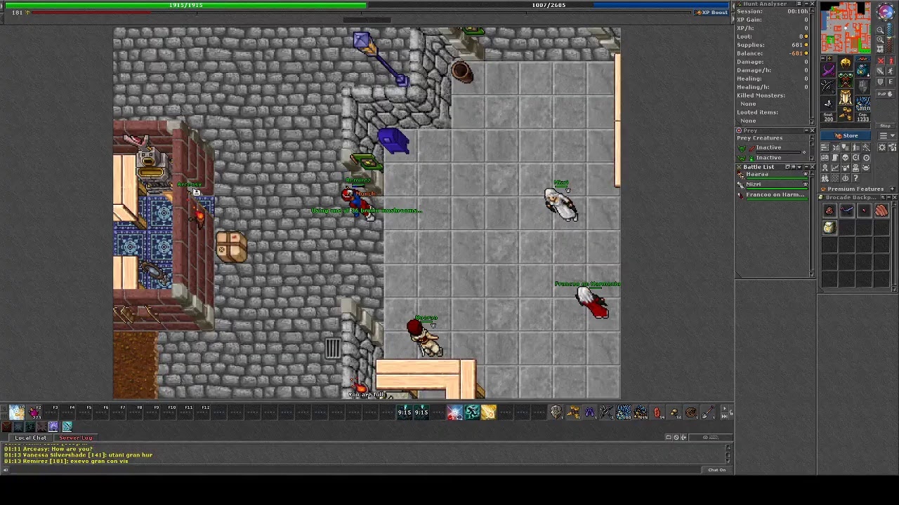 TIBIA RP 180+ HARMONIA RL HUNT - YouTube