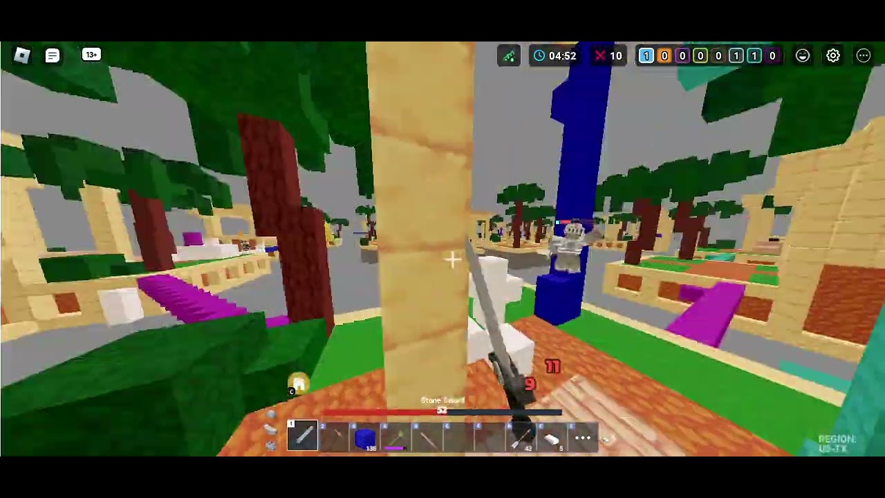 Triton kit showcase in solos | Roblox Bedwars - YouTube