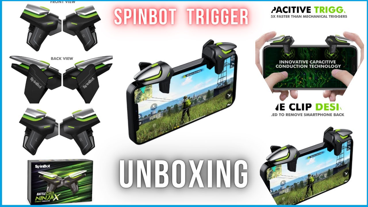 Unboxing : SpinBot Gaming Triggers Battlemods NinjaX for Free Fire Max ...