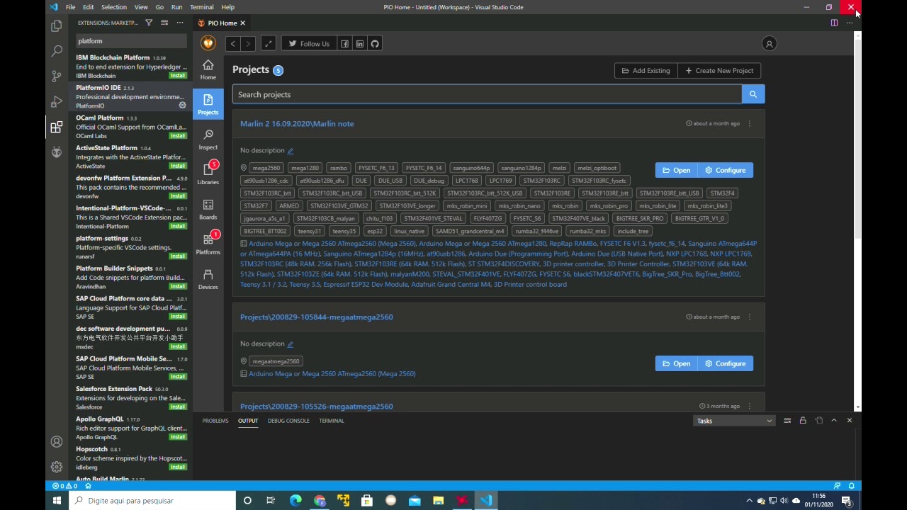 Como carregar Marlin no Arduino Mega com Visual Studio Code e ...