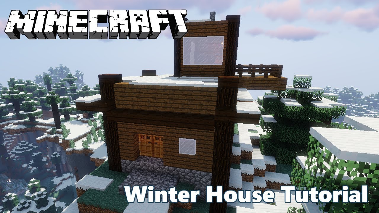 Minecraft: How To Make a Winter House on the Mountans - YouTube