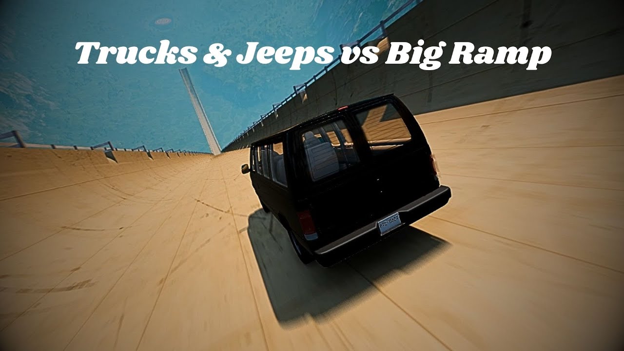Trucks & Jeeps vs Big Ramp | BeamNG Drive [Ep.135] - YouTube