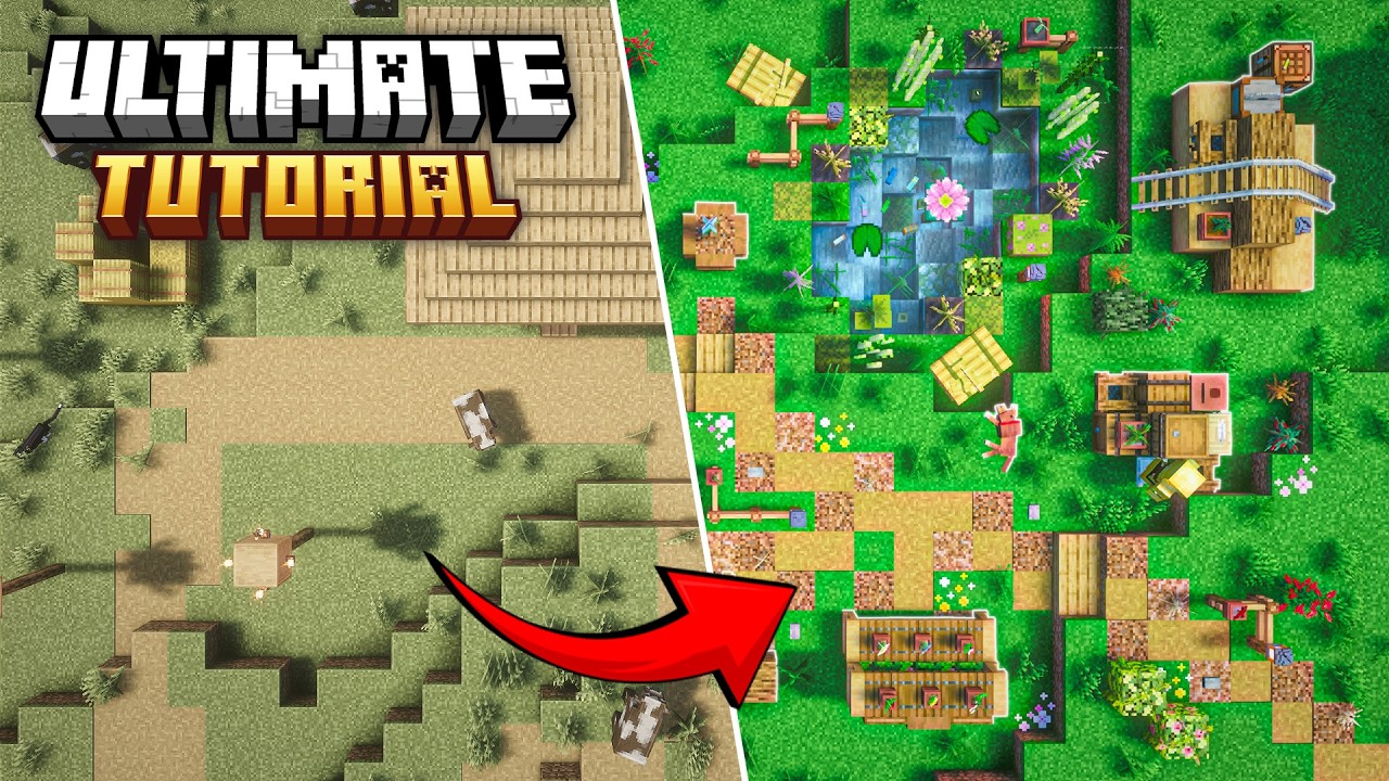 Minecraft Landscaping 101: Make Your Worlds Look INSANE - YouTube