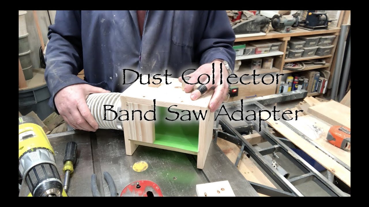 Dust Collector - Band Saw Adapter - YouTube