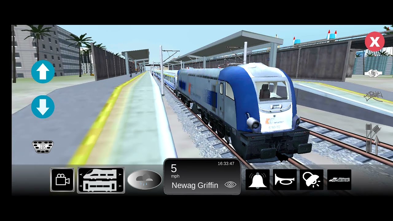 Jazda pociągiem IC w grze Train Simulator Newag Griffin EU160. - YouTube