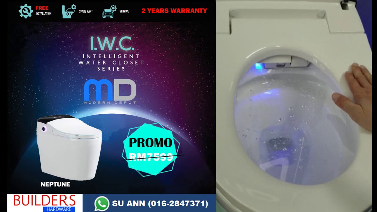 MODERN DEPOT NEPTUNE (intelligent wc / smart toilet) - YouTube