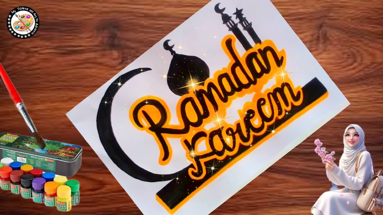 Ramadan Special Painting ll Easy Ramadan painting tutorial ll Ramadan ...