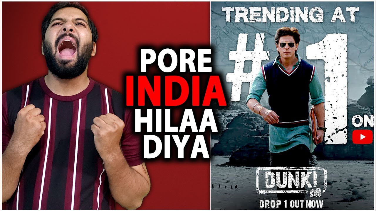 Dunki Teaser Shocking 24Hrs Views And Likes | Dunki Drop 1 Review ...