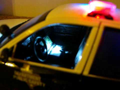1/18 Texas DPS State Trooper Custom Model Diecast Car W/ Lights + Siren ...