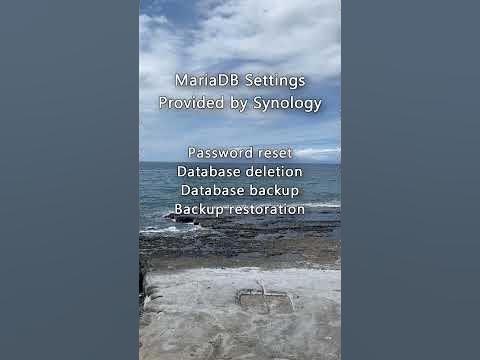 a Basic MariaDB Synology Tutorial! - YouTube