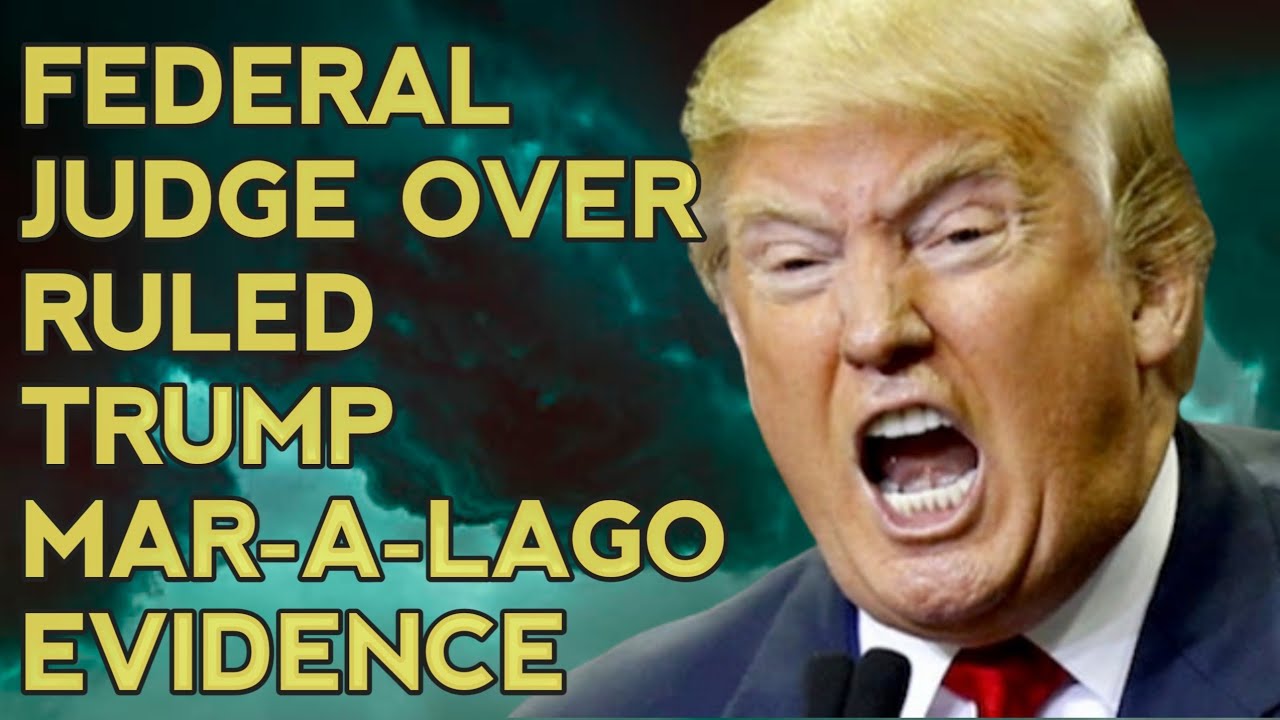 Trump upset as federal Judge over ruled his mar-a-lago evidence - YouTube