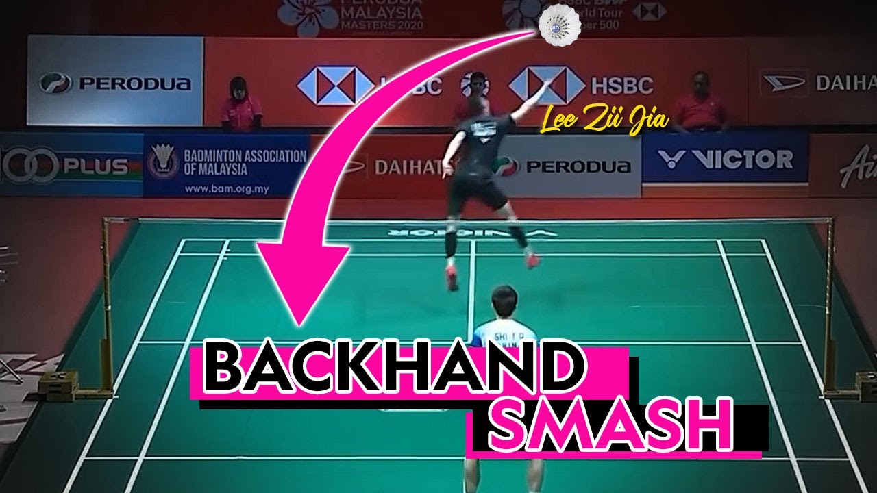 🏸FASTEST BACKHAND SMASH : 372KPH from Lee Zii Jia! #backhandsmash - YouTube