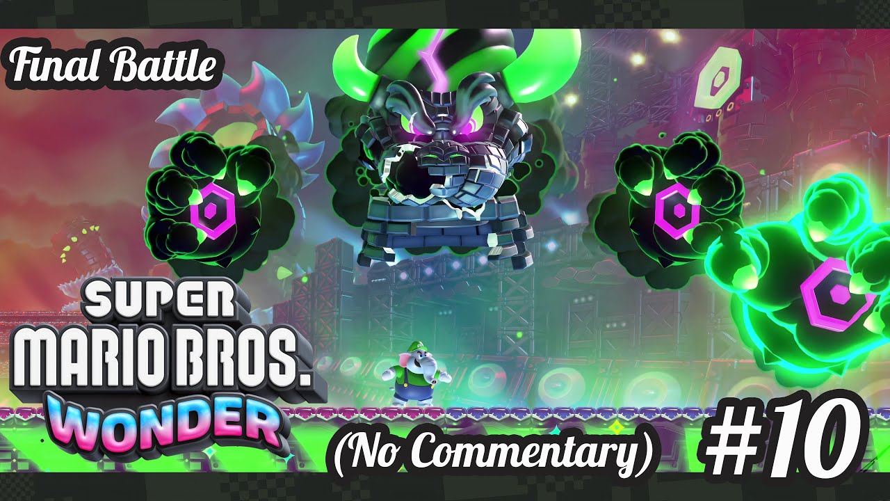 THE FINAL STRETCH TO BOWSER!! Super Mario Bros Wonder Part 10 No ...