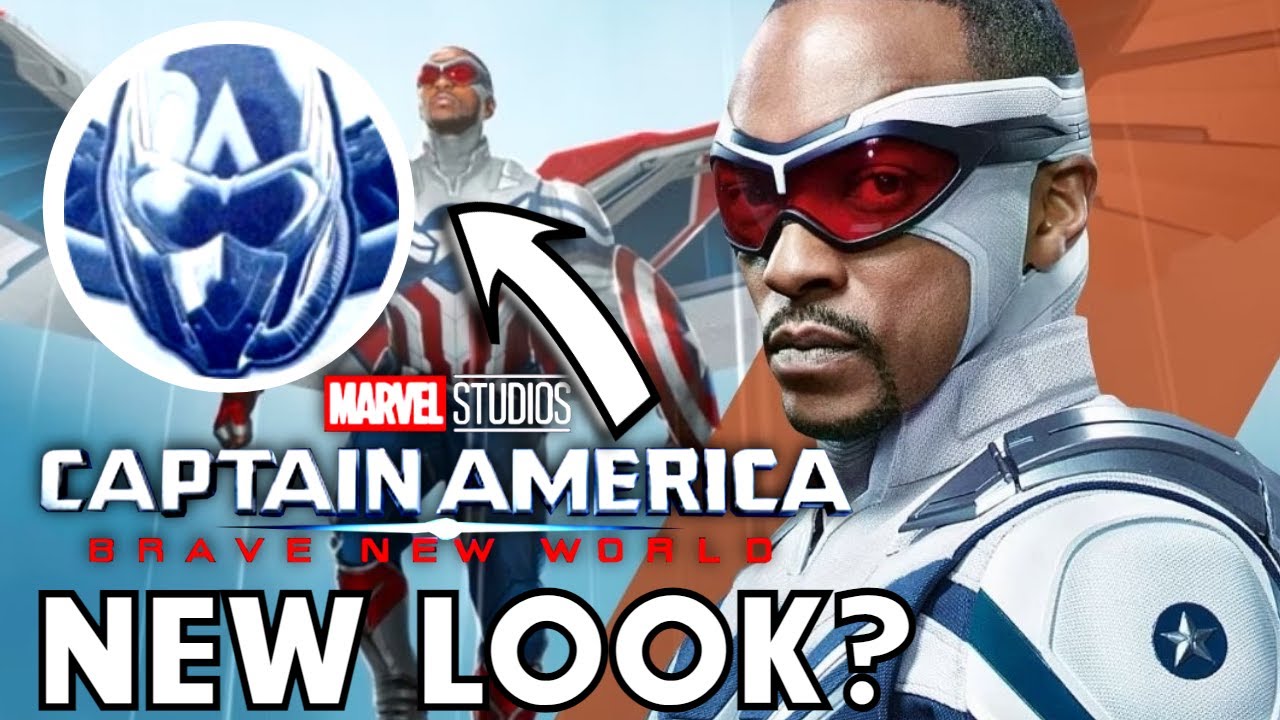 Captain America HELMET?? NEW LOOK for Sam Wilson in Captain America Brave New World - YouTube