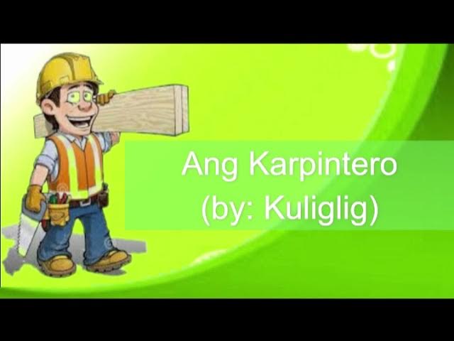 Mga Kagamitan Ng Karpintero At Pangalan